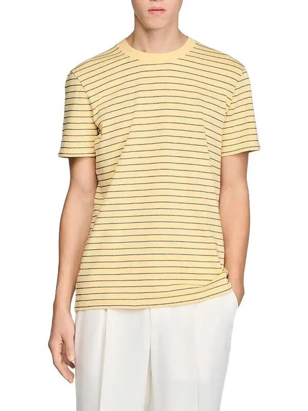 Sandro Striped Tee - Yellow