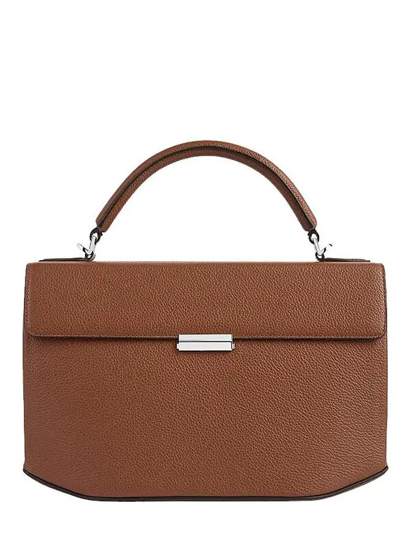 TOTEME Leather Box Handbag - Brown