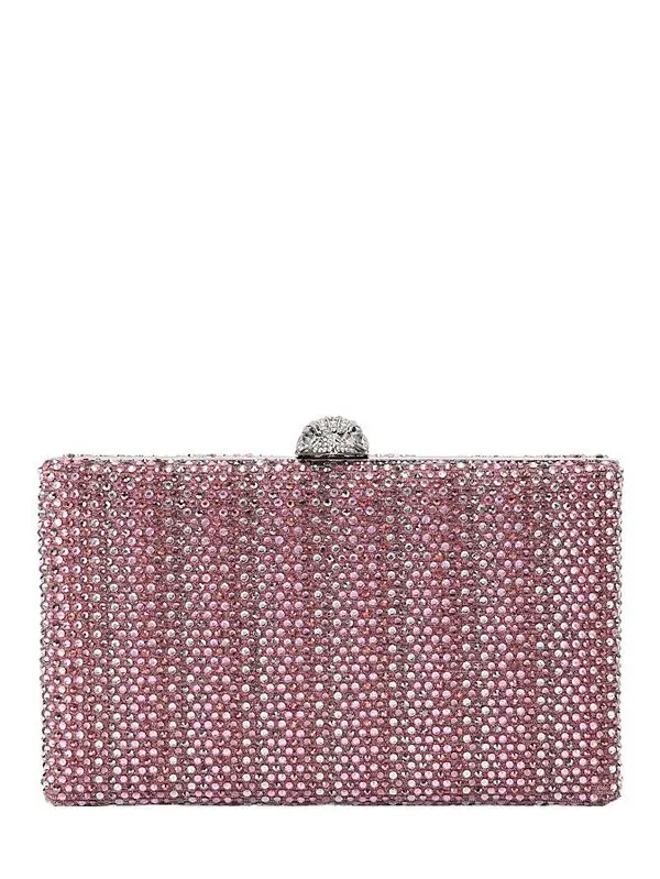 Kurt Geiger Crystal Kensington Medium Clutch - Open Pink