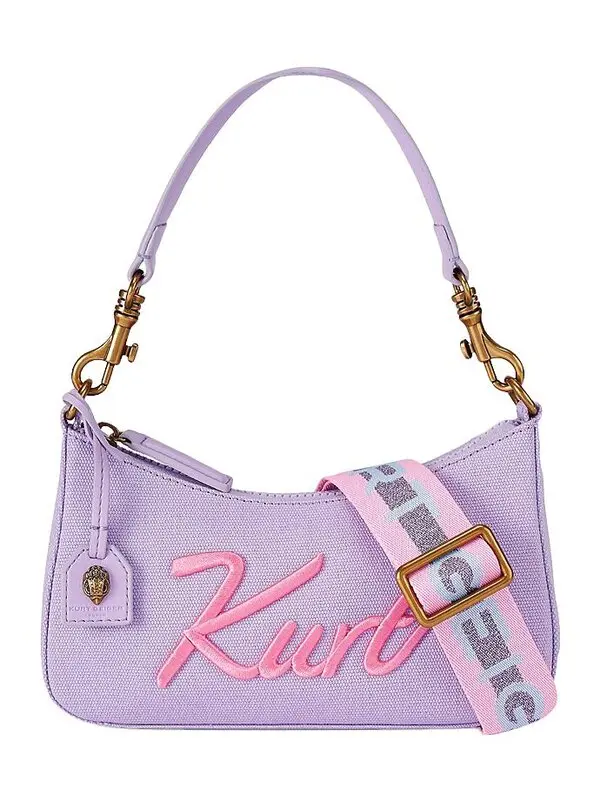 Kurt Geiger Small Hobo Crossbody - Light Purple/pastel Pink