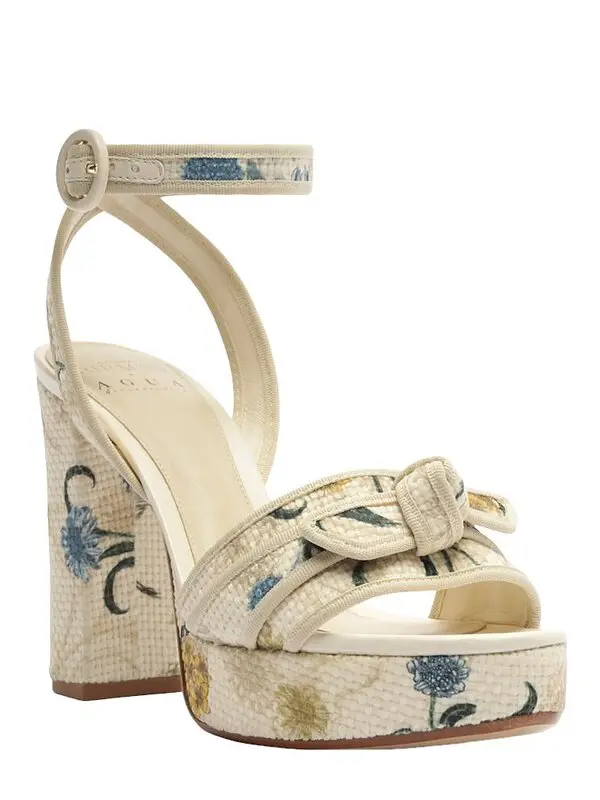 ALEXANDRE BIRMAN Grossgrain Platform Sandals - Laguna Off