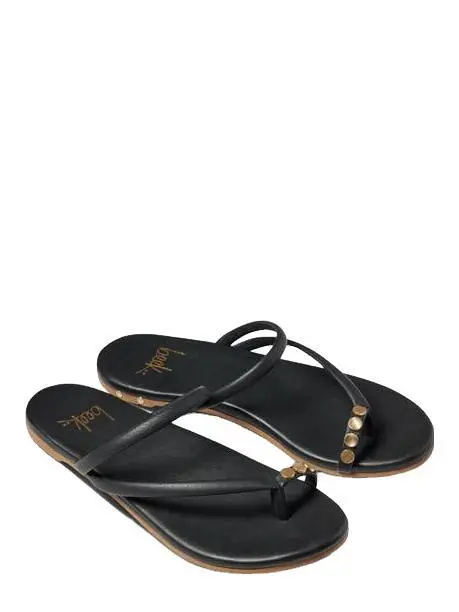 Beek Starbird Studded Toe Ring Slide Sandal - Black