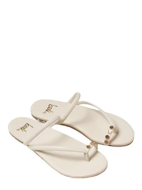 Beek Starbird Studded Toe Ring Slide Sandal - Vanilla