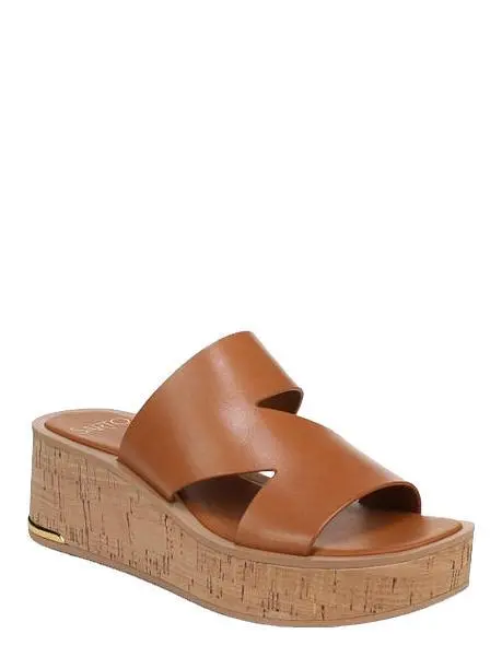 Franco Sarto Tahani 2 Platform Wedge Sandal - Caramel