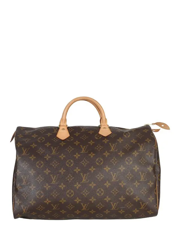 LOUIS VUITTON Monogram Canvas Speedy 40 - Brown
