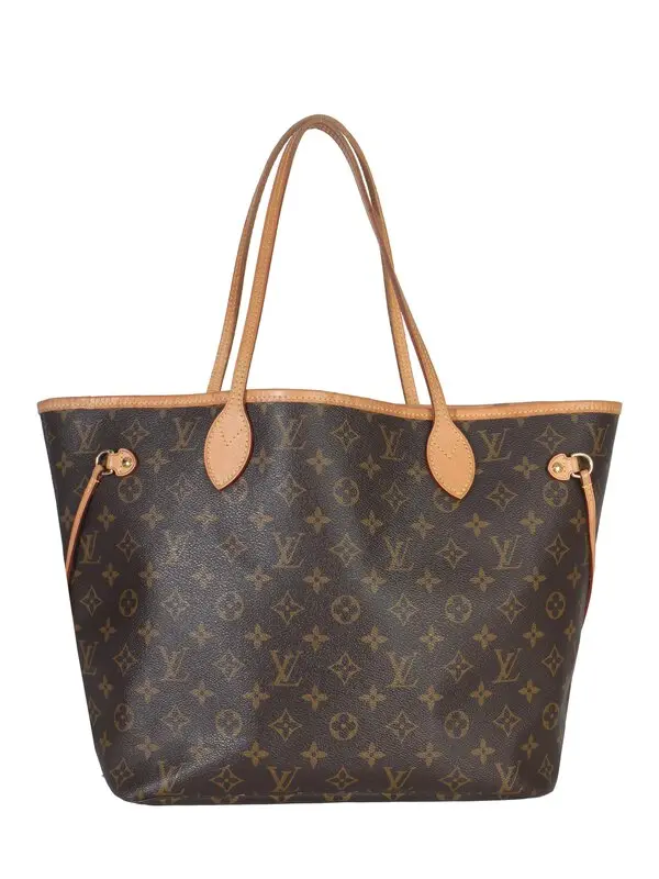 LOUIS VUITTON Neverfull Mm Monogram Canvas Tote - Brown