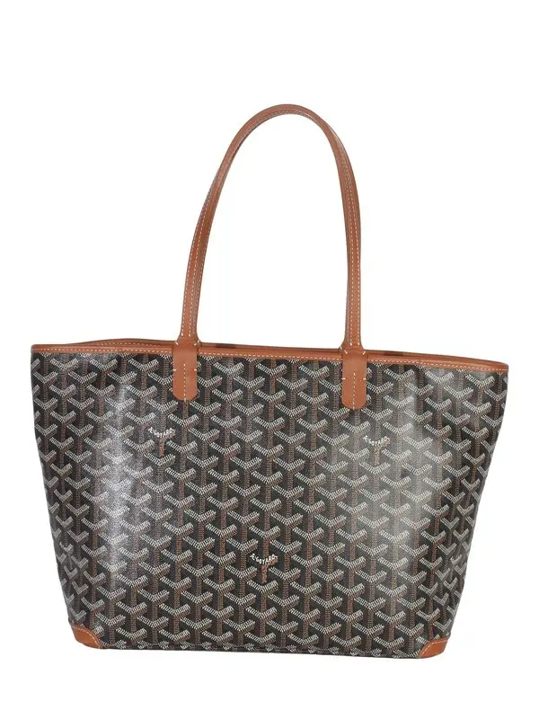 Goyard Gold/black Goyardine Canvas Artois Pm - Tan
