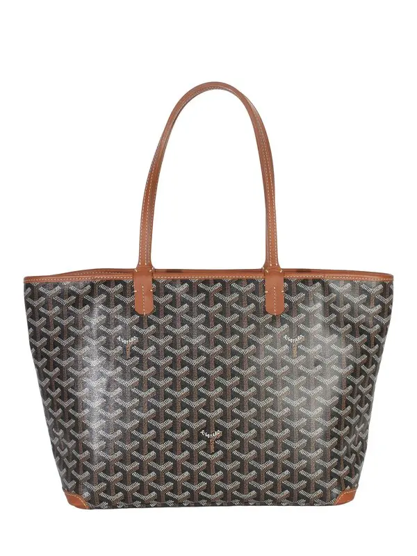 Goyard Gold/black Goyardine Canvas Artois Pm - Tan