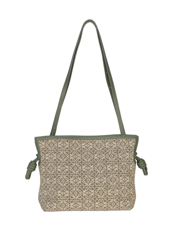 Loewe Vintage Mini Flamenco Knot Clutch - Green