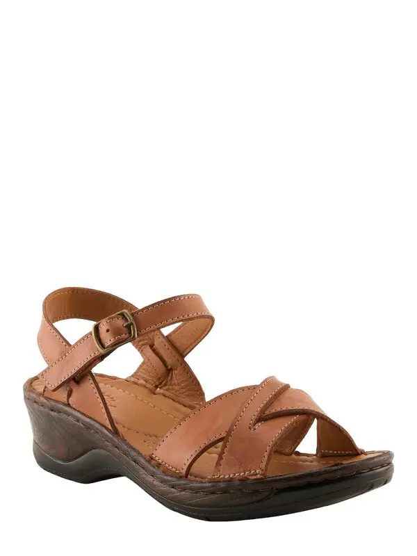 SPRING STEP SHOES Amareza Ankle Strap Sandal - Camel