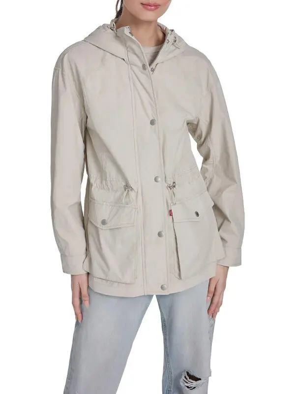 LEVI'S Water Resistant Hooded Jacket - Oatmeal