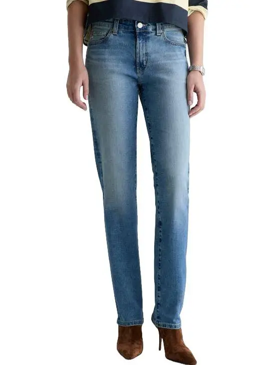 Ag Sandra Low Rise Slim Straight Leg Jeans - 15 Years Aviator
