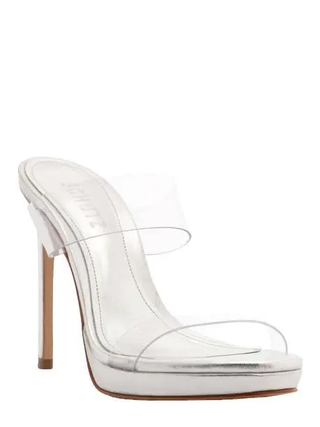 Schutz Ariella Platform Sandal - Silver