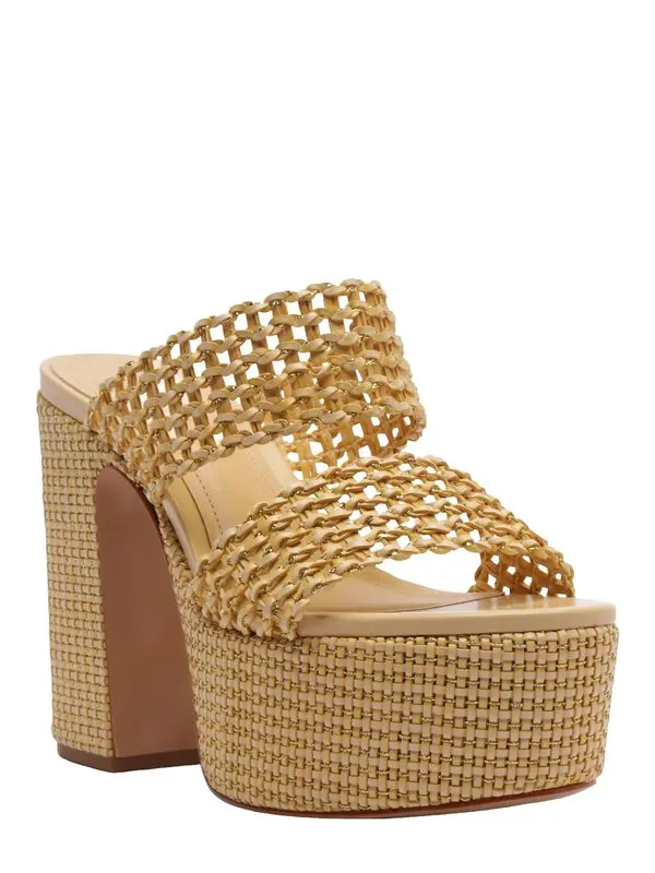Schutz Aberdeen Platform Sandal - Beige