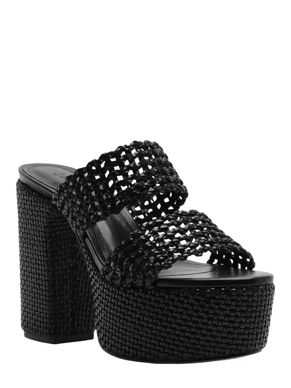 Schutz Aberdeen Platform Sandal - Black