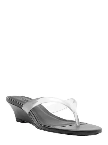 Schutz Roslyn Wedge Sandal - Black