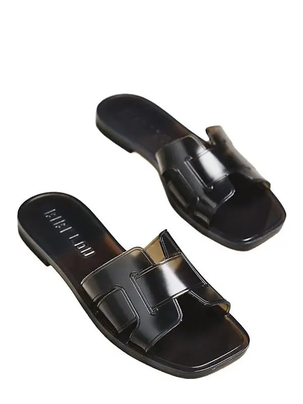 BIBI LOU Holly Jelly Slides - Black