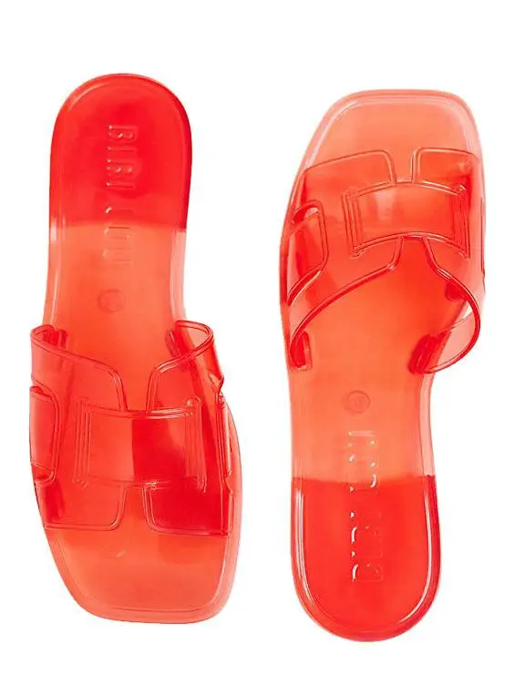 BIBI LOU Holly Jelly Slides - Red