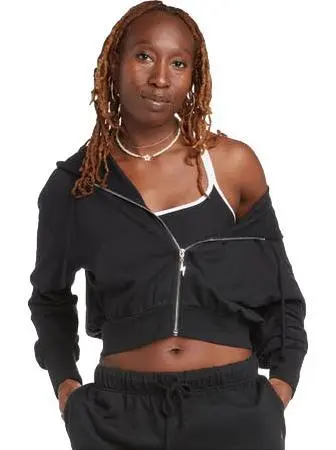 ELECTRIC YOGA Full Zip Fleece Hoodie - Black