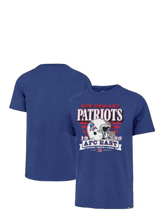 '47 New England Patriots Stripe Splash Franklin Throwback T-shirt - Royal