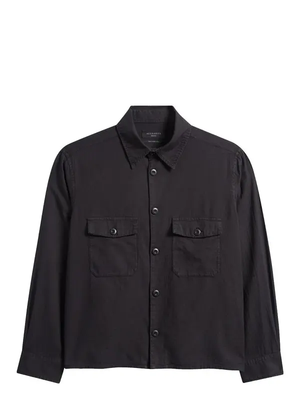 ALLSAINTS Strand Button-up Shirt - Shaded Black