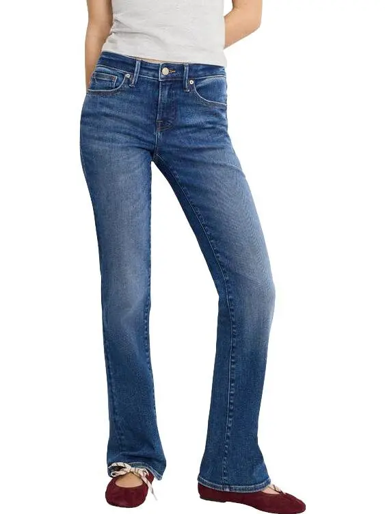 Good American Low Rise Slim Bootcut Jeans - Indigo1218