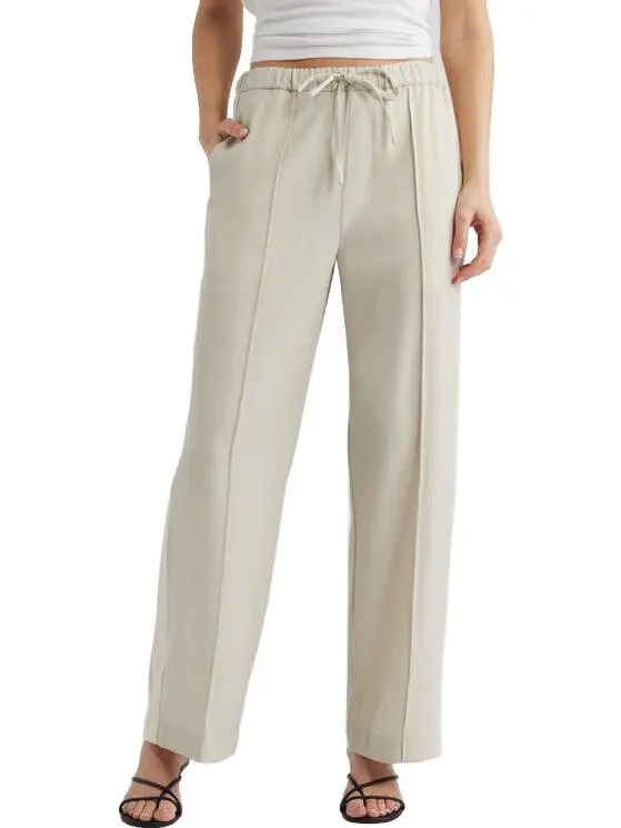 Rag & Bone Siena Side Stripe Wool Pants - Ivory