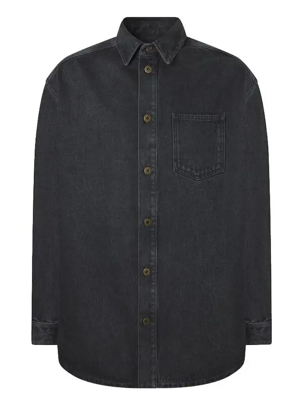 Loewe Anagram Denim Overshirt - Black