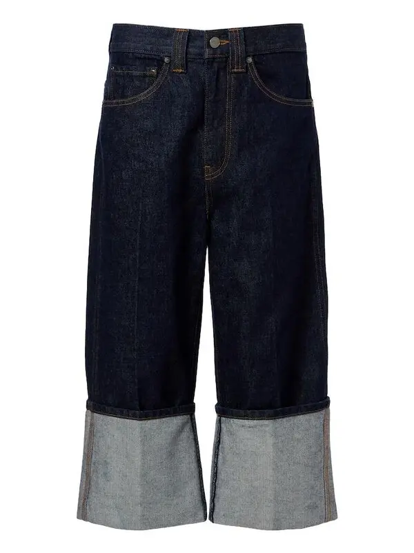 Khaite Boyle Cropped Jeans - Blue