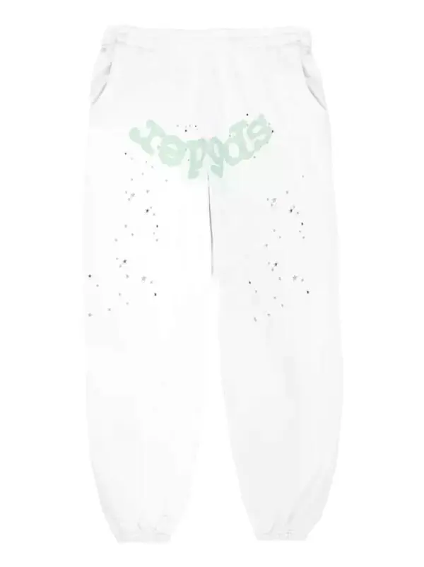 SP5DER Paint-splatter Track Pants - White