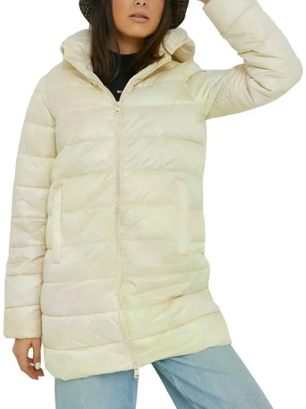 Champion Hooded Quilted Coat - Neutrals