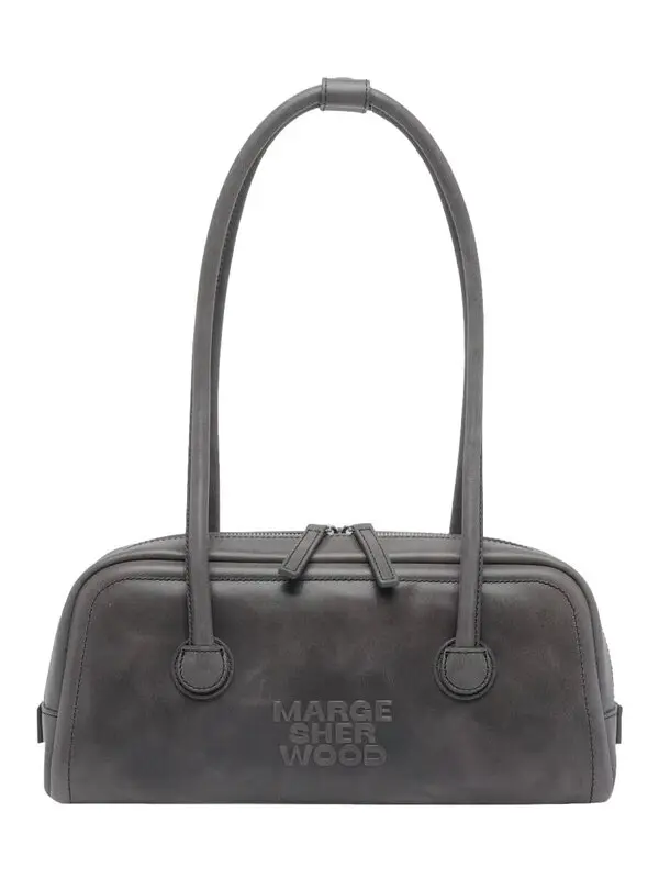 MARGESHERWOOD Soft Boston Shoulder Bag - Grey