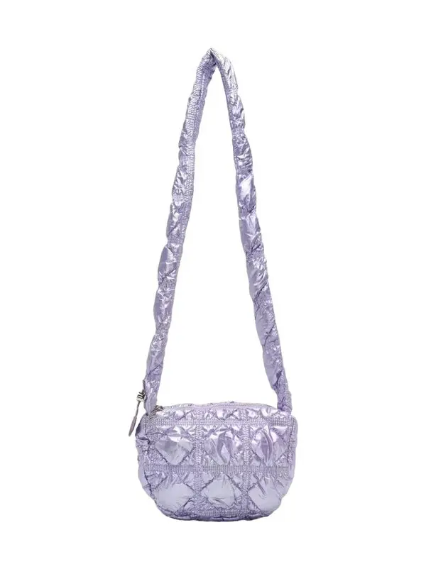 CARLYN Quilted Clutch - Purple