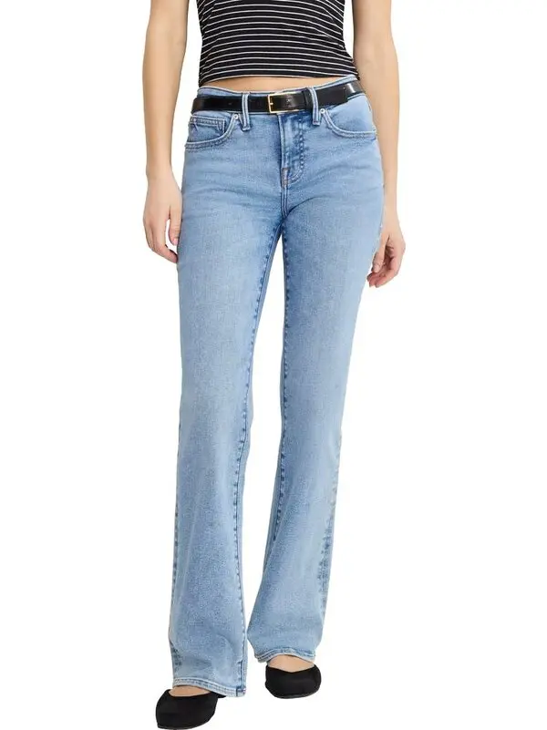 Good American Low Rise Bootcut Jeans - Indigo1217