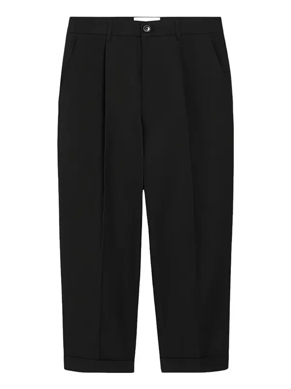 Ami Cotton Trousers - Black