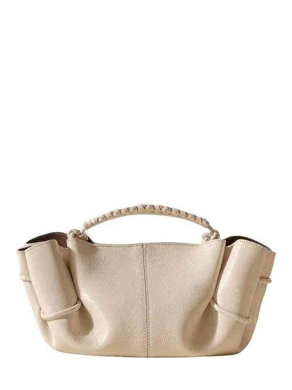 Hereu Arta Mini Leather Handbag - Beige