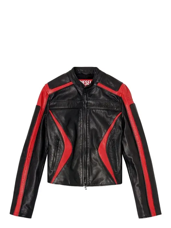 DIESEL Leather Jacket - Black