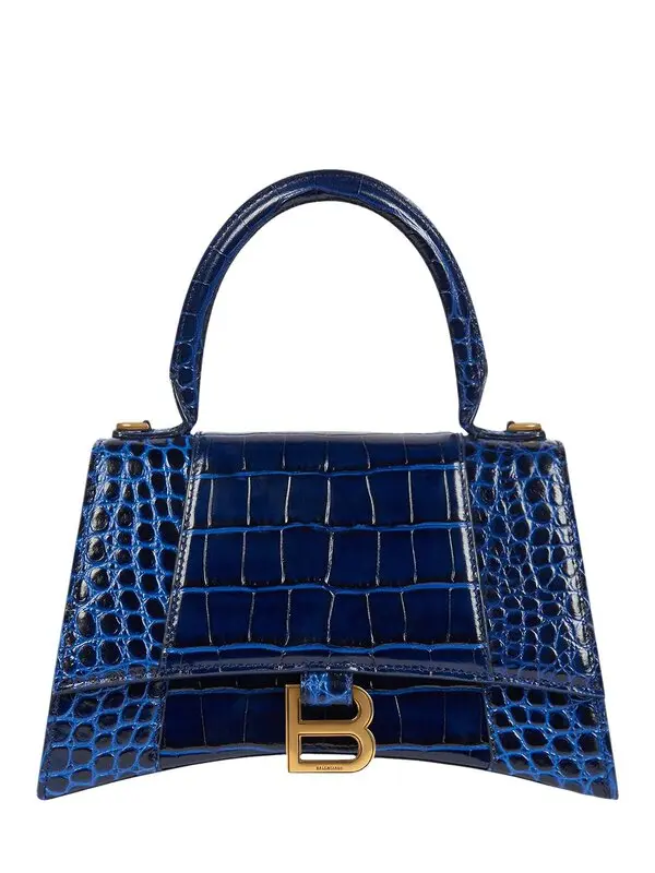 Balenciaga Hourglass Small Top Handle Bag - Blue