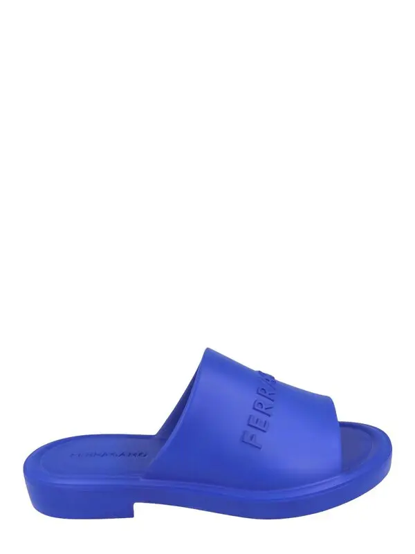 FERRAGAMO Giuneva Slide - Blue