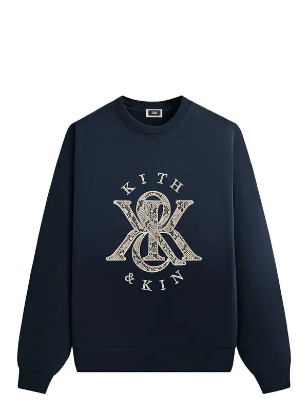 Kith K&k Python Nelson Crewneck - Blue