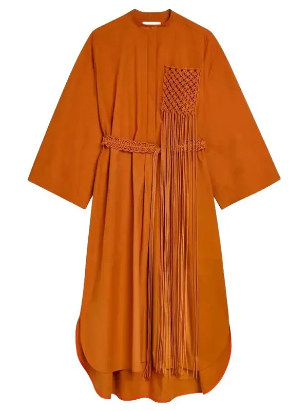 ROKSANDA Poska Belted Midi Dress - Orange