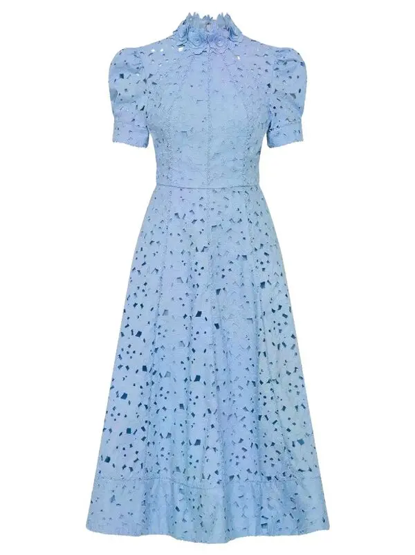 Rebecca Vallance Kitsu High-neck Midi Dress - Blue