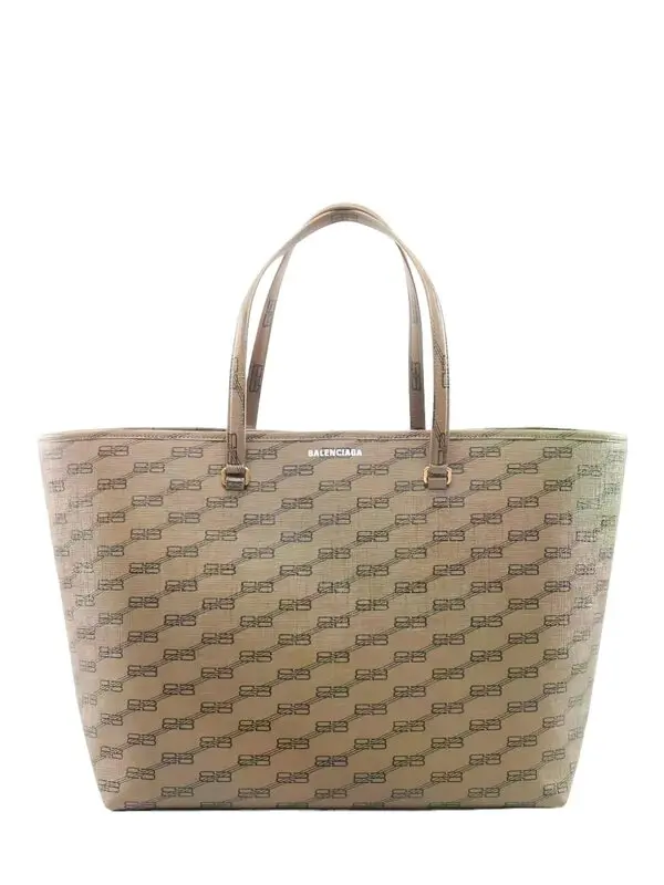 Balenciaga 2010s Bb-monogram Tote Bag - Neutrals