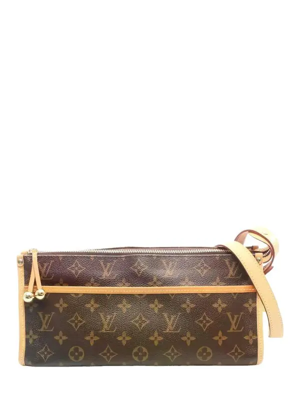 LOUIS VUITTON 2007 Popincourt Ron Monogram Shoulder Bag - Brown