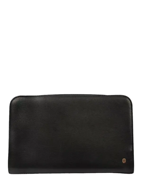 CARTIER 1990-2000s Leather Clutch - Black