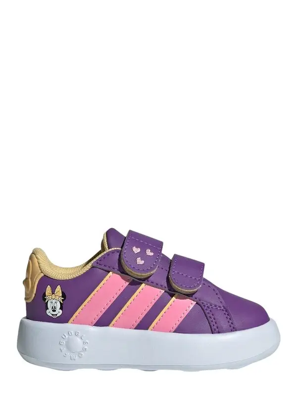 Adidas Grand Court Disney Minnie Mouse Sneakers - Active Purple/semi Ice Tangerine/cloud White