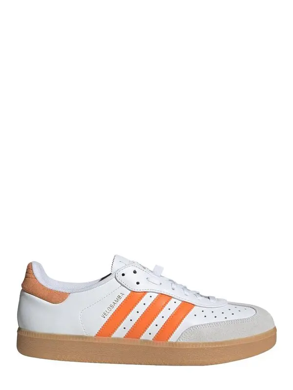 Adidas Velosamba Leather Sneakers - Cloud White/pure Orange/gold Metallic