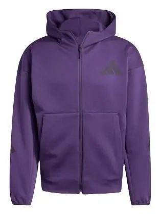 Adidas Z.n.e. Full-zip Hooded Track Jacket - Aurora Plum