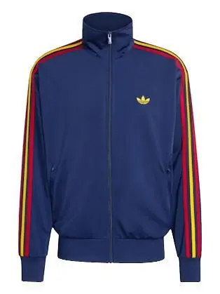 Adidas Firebird Track Top - Dark Blue Crew Yellow Team Power Red