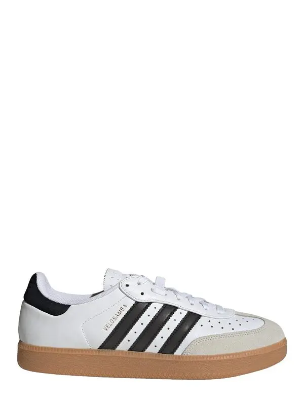 Adidas Velosamba Leather Sneakers - Cloud White/core Black/gold Metallic